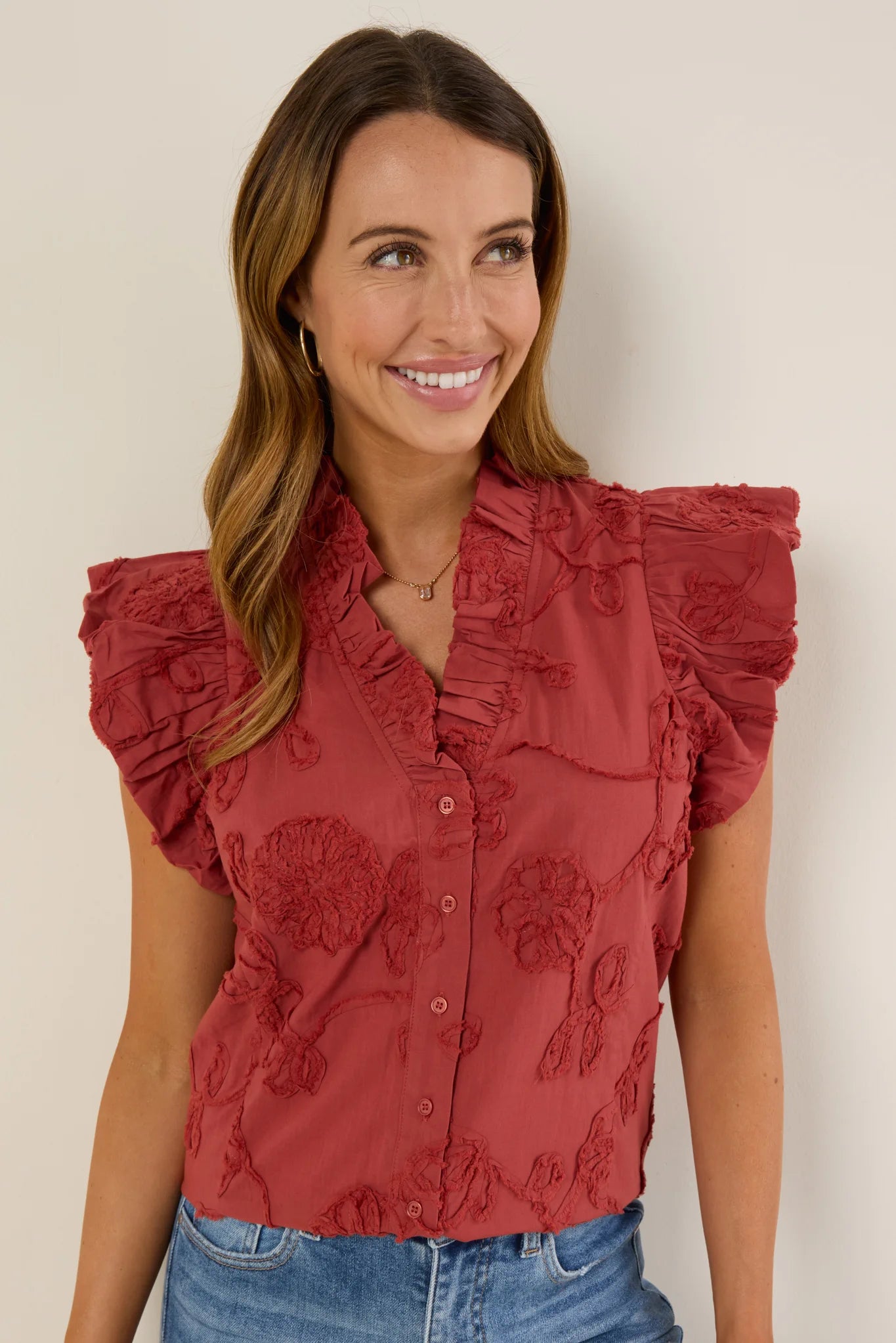 Sandra Top- Rust| Avara